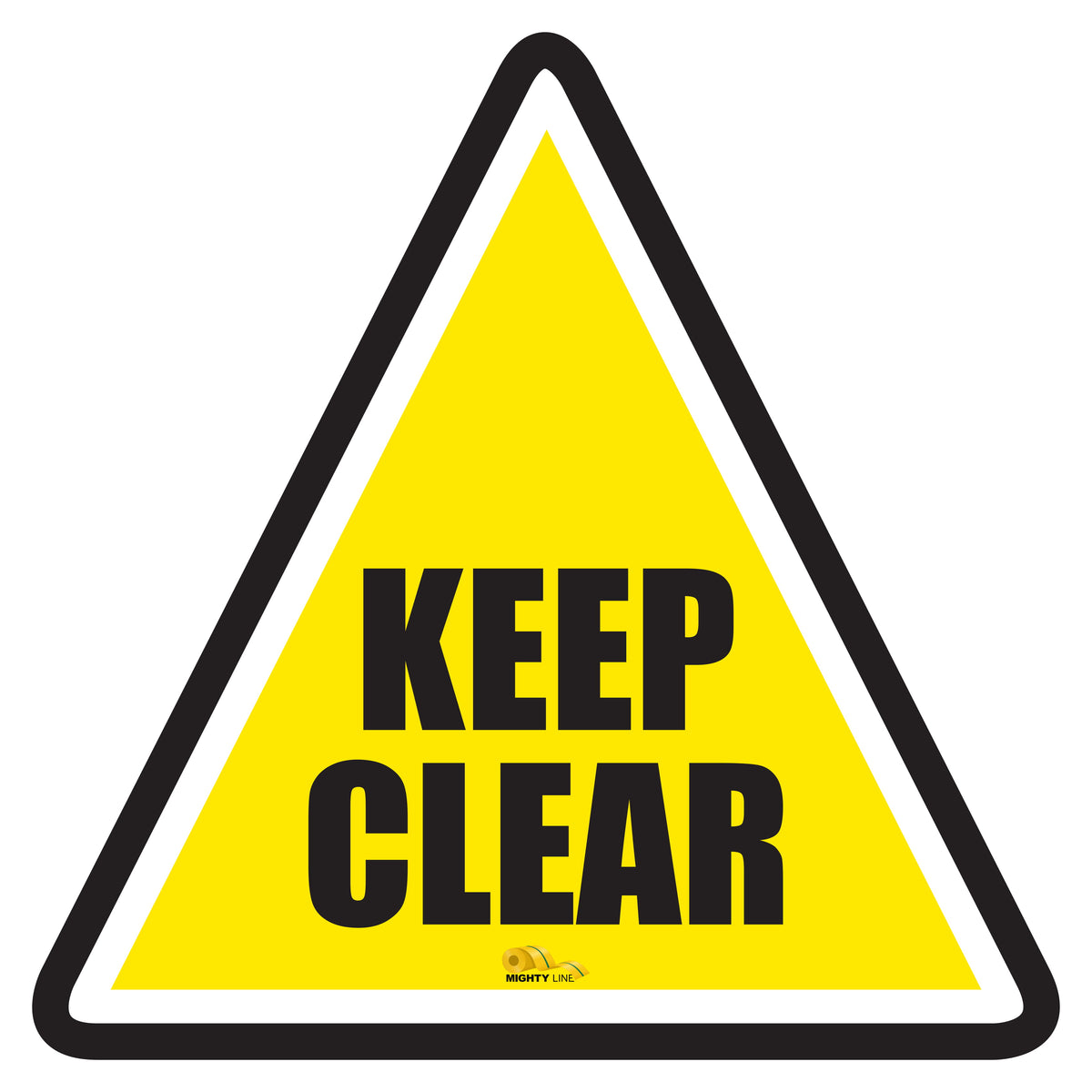 Keep Clear Triangle Floor Sign - Floor Marking Sign, 12" – Floor ...