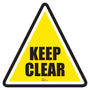 Keep Clear Triangle Floor Sign - Floor Marking Sign, 16" – Floor ...