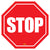 24 Inch - Stop Sign Modern Floor Sign - Floor Marking Sign – Floor ...