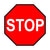16 Inch - Standard Red Stop Sign - Floor Marking – Floor Marking Tape