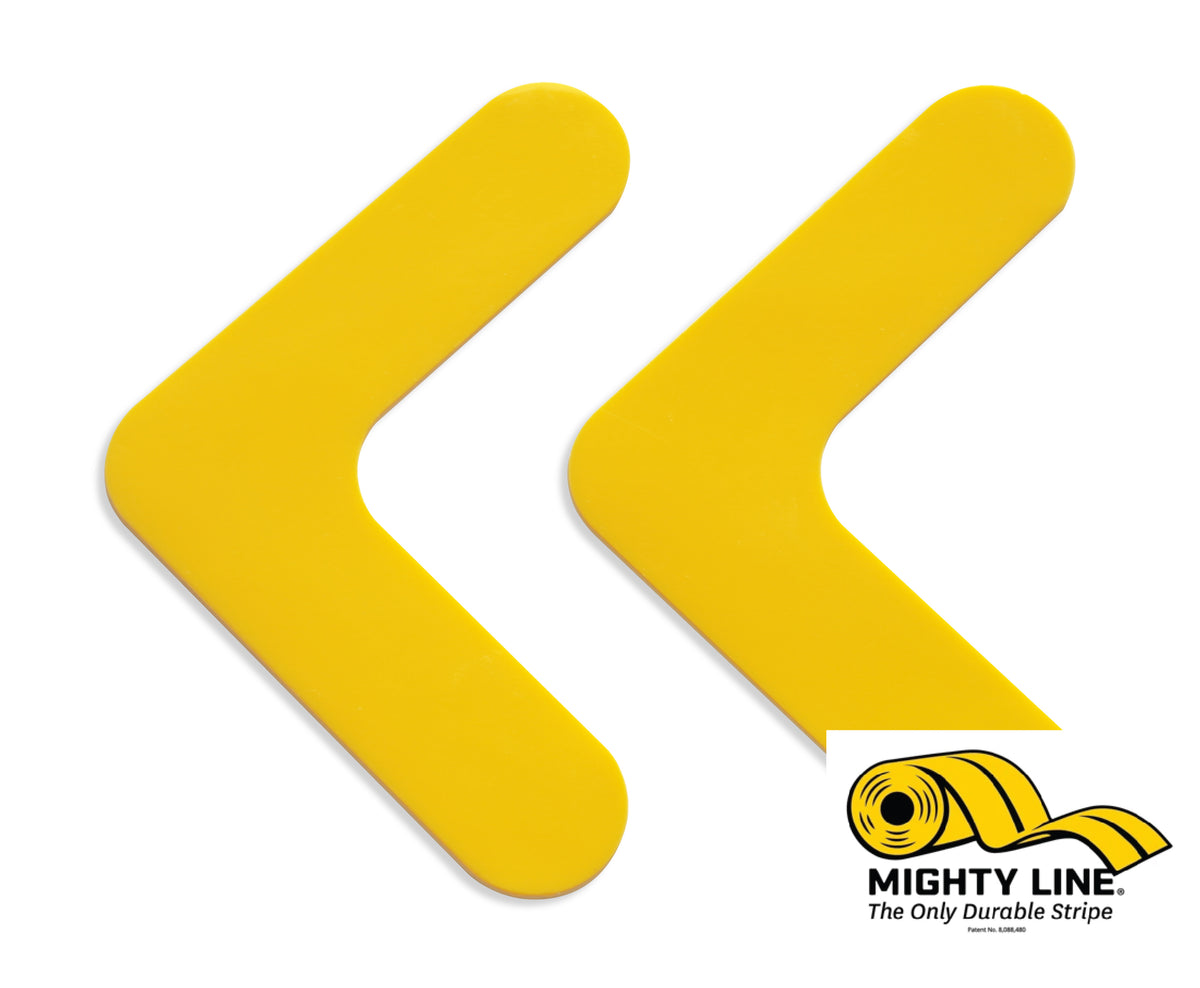 Yellow Mighty Line 1" Solid Color Rounded Angles – Floor Marking Tape